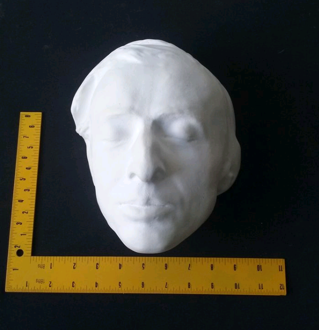 (Plaster) Chopin life mask / life cast Head Face Death mask death cast ...