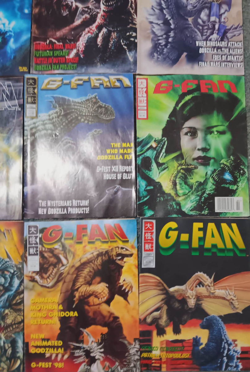 90 G-Fan Godzilla Magazines – TaylorMadeFossils.com and BigfootCasts.com
